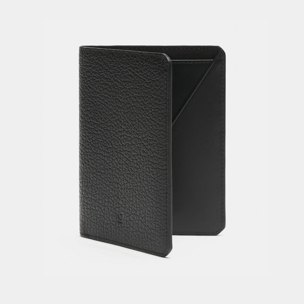 Passport Wallet - Pebbled Black – Stuart & Lau