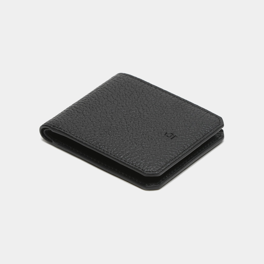 Slim Wallet - Pebbled Black – Stuart & Lau